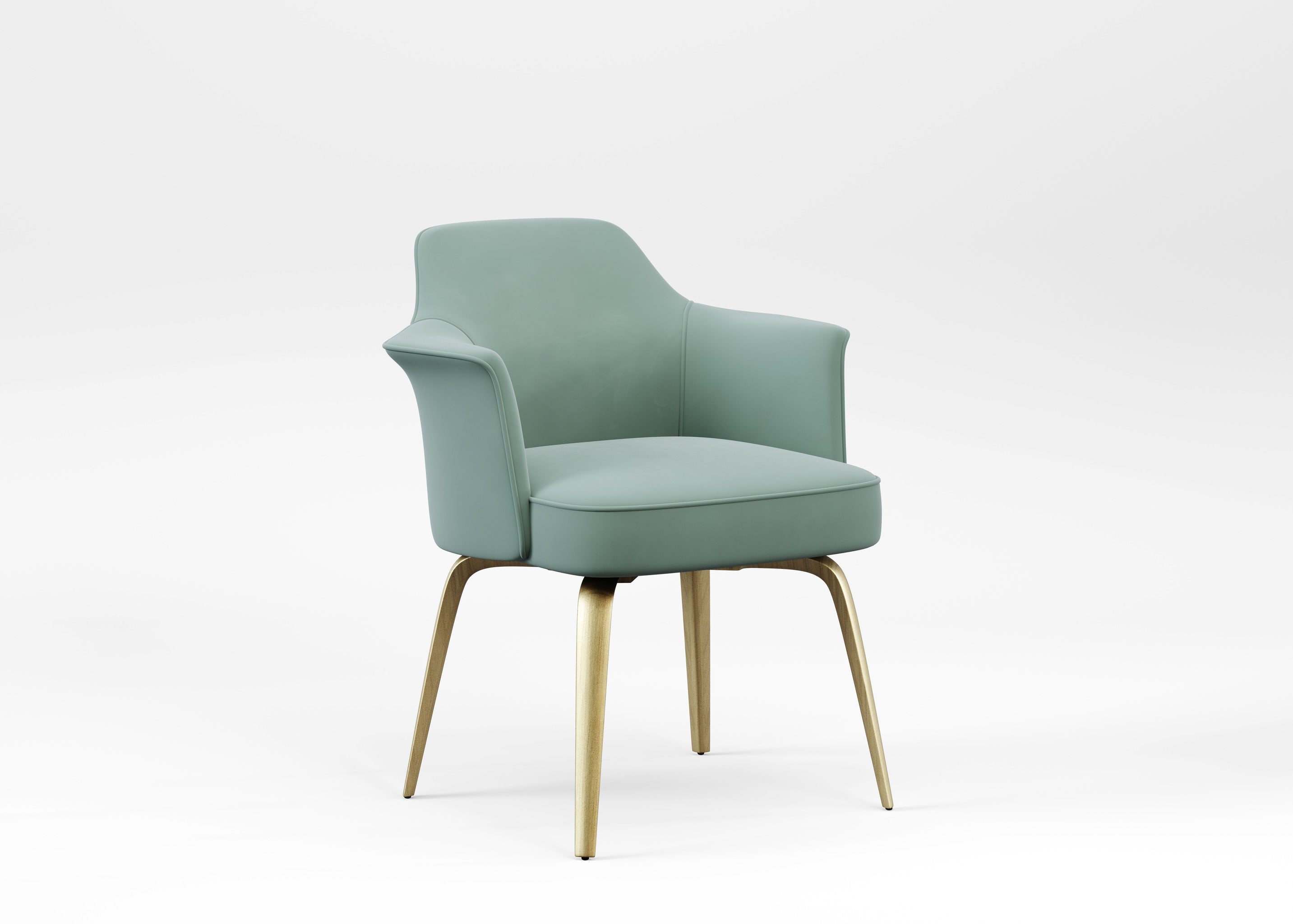 Bowie Study Arm Chair Online - Velvet Study Chair – Sunday Design